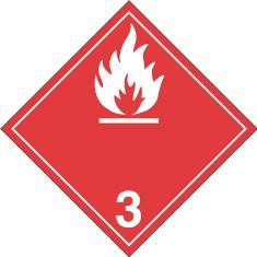 ADHESIVE FLAMMABLE STICKER CLASS 3 - Canada Safety