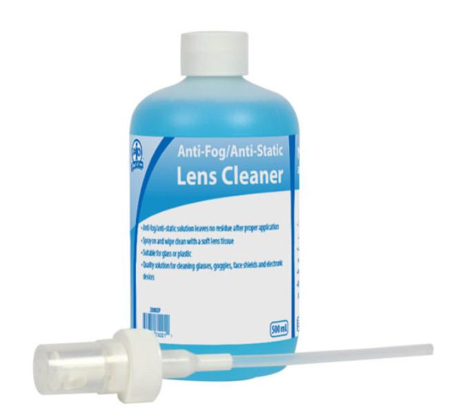 ANTI FOG ANTI STATIC LENS CLEANER, 500ML W/ SPRAYER NOZZLE - Canada Safety