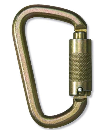 AUTO LOCKING CARABINER WITH .21MM (.82" ) OPENING (RATED 5000LBS 3600LB ...