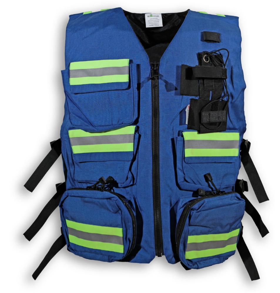 FIRST AID RESPONDER VEST ROYAL BLUE ONE SIZE - Canada Safety