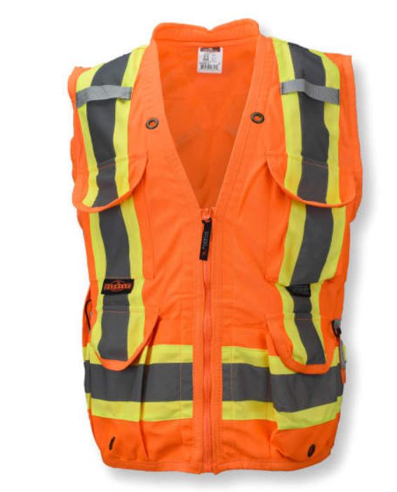 HEAVY DUTY 10-POCKET CRUISER SURVEYOR VEST W/BACK POUCH & ZIPPER FRONT ...
