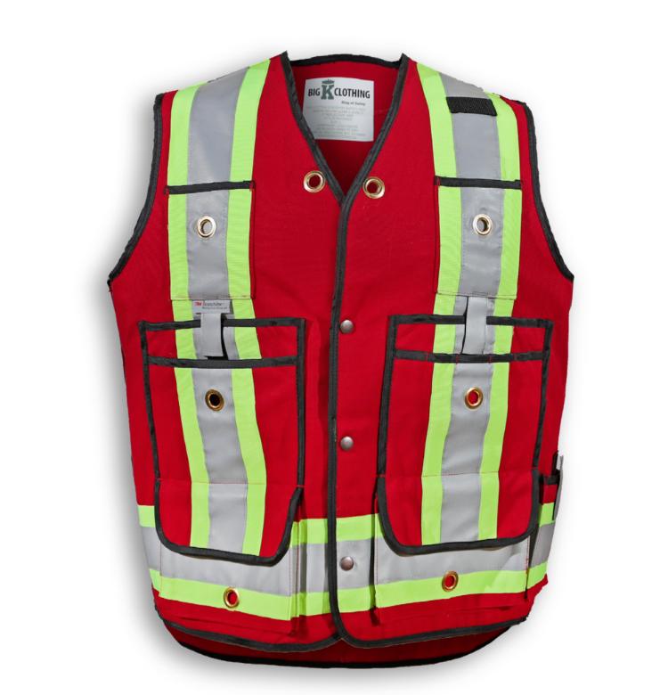 HEAVY DUTY 10-POCKET CRUISER SURVEYOR VEST W/BACK POUCH & ZIPPER FRONT ...