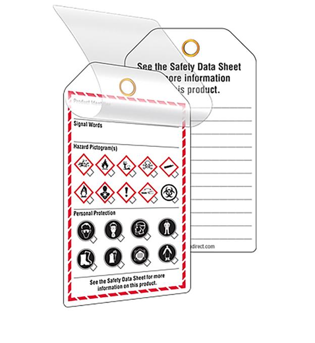 PLASTIC WHMIS LABELS WITH GROMMET (PACK OF 24) SELF LAMINATING - Canada ...