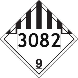 RIGID VINYL PLACARD CLASS 9 UN3082 - Canada Safety