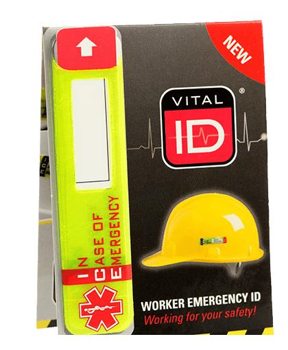 VITAL ID WSID-02 IN CASE OF EMERGENCY IDENTIFICATION ID TAG FOR HARD ...