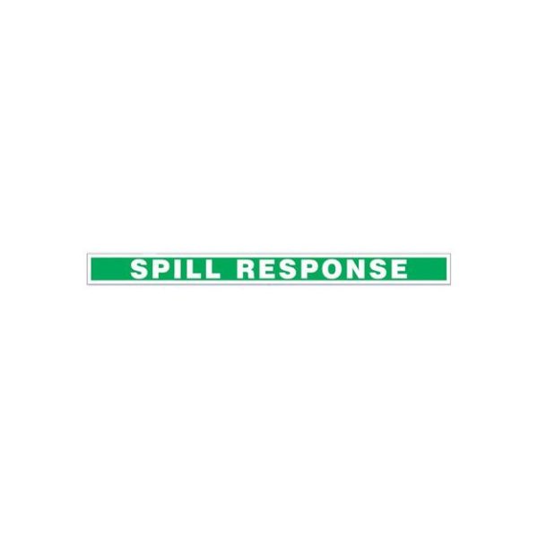 SPILL RESPONSE LAMINATED DECAL 1"x 12" (wording only) - Canada Safety