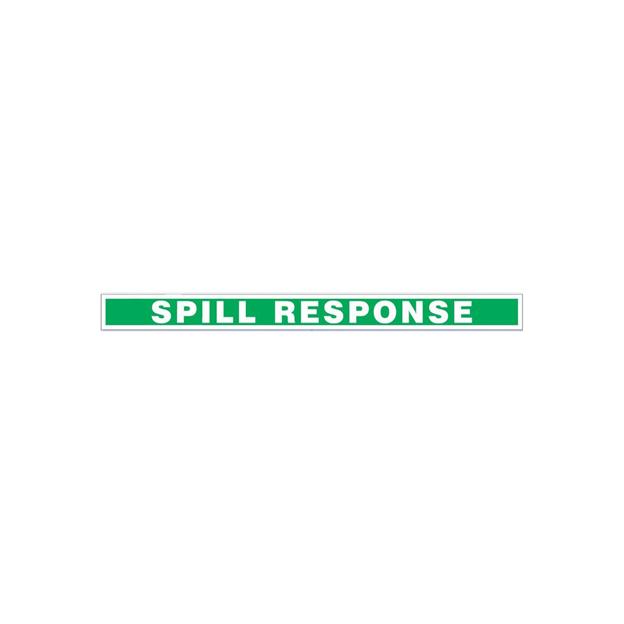 SPILL RESPONSE LAMINATED DECAL 1"x 12" (wording only) - Canada Safety